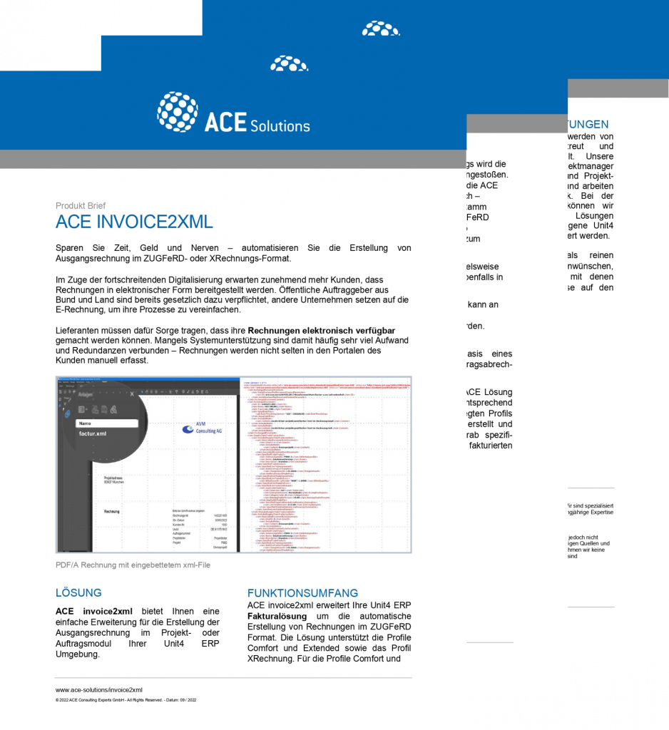 ACE invoice2xml Erklärvideo - ACE Solutions